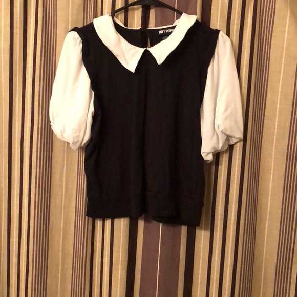 Hot Topic | Tops | Black And White Cute Hot Topic Shirt | Poshmark